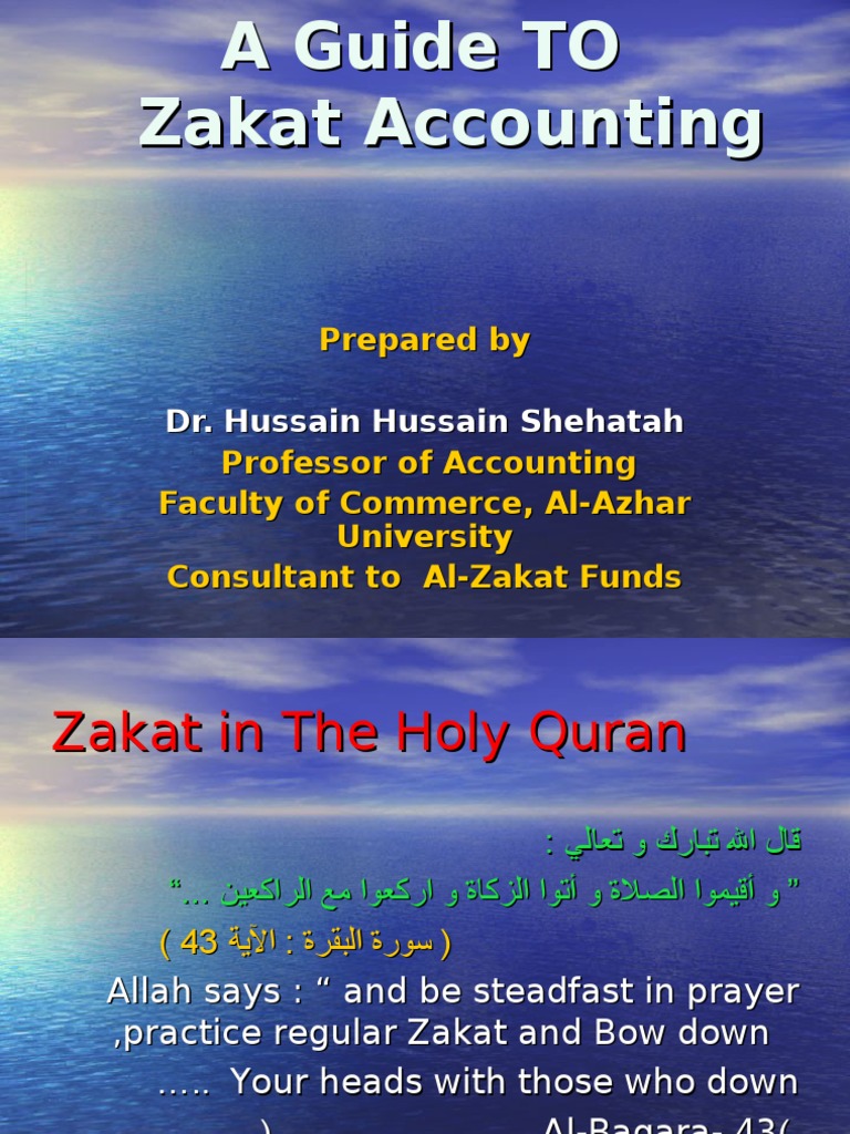 Zakat Accounting Guide | PDF | Revenue | Economies