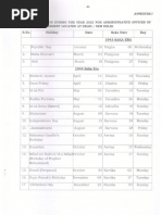 Central Employees Uttarakhand Holiday List 2026 | PDF | Religious ...