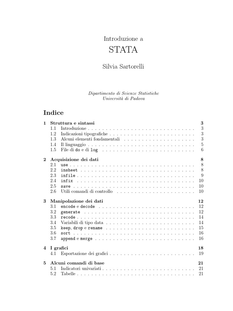 Guida Stata | PDF