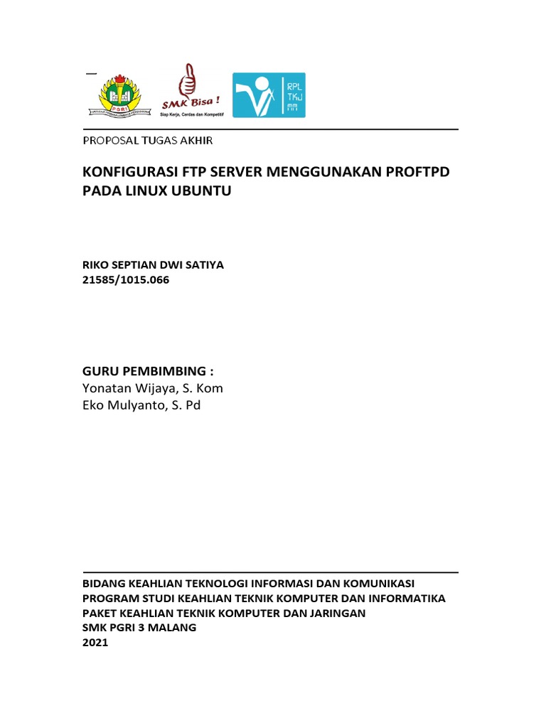 Konfigurasi FTP Server ProFTPD Ubuntu | PDF | Bisnis | Komputer