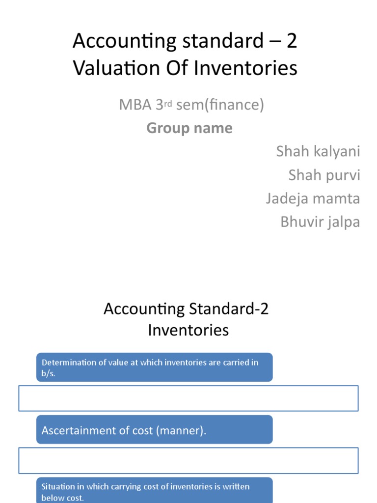 Accounting Standard - 2... | PDF | Inventory | Management Accounting