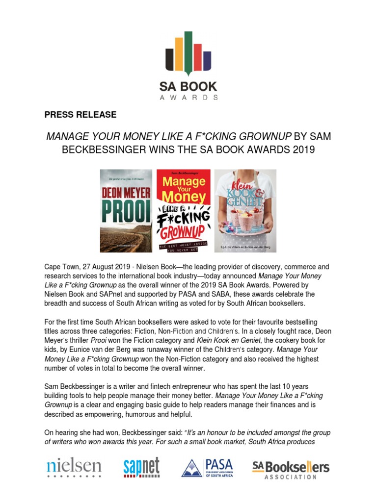Manage Your Money Like A F Cking Grownup by Sam: Beckbessinger Wins The ...