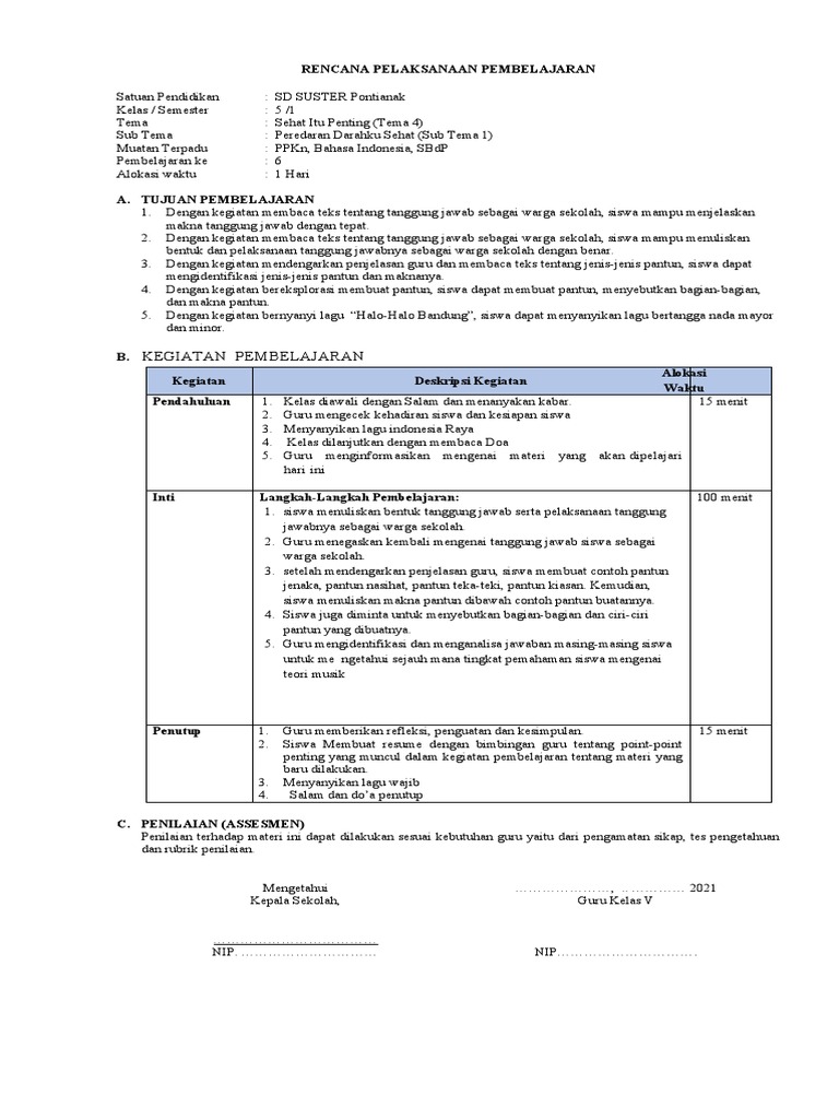 RPP 5 | PDF | Karier & Perkembangan