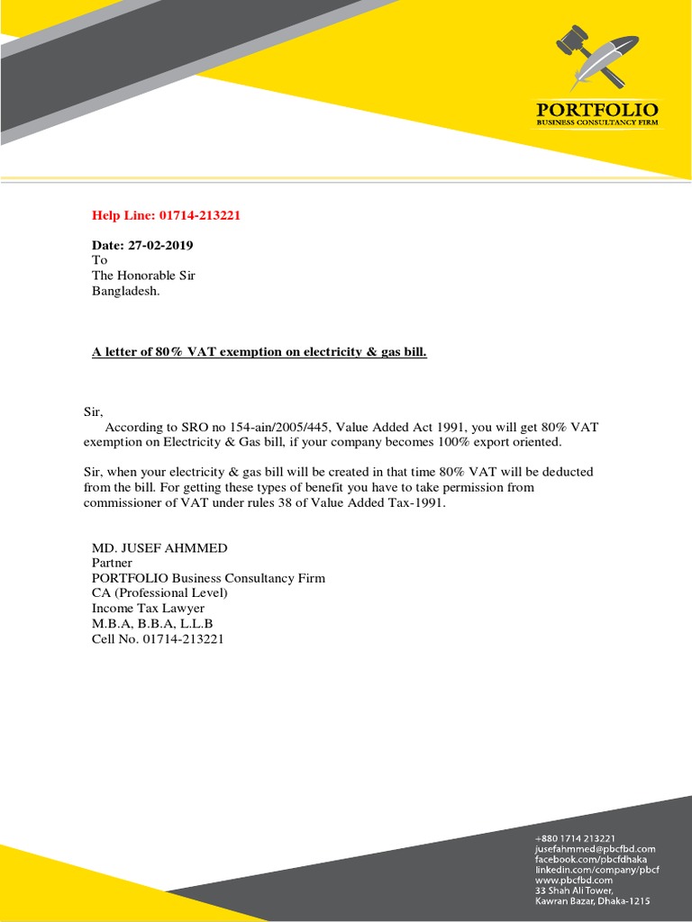 VAT Exemption | PDF | Value Added Tax | Taxes