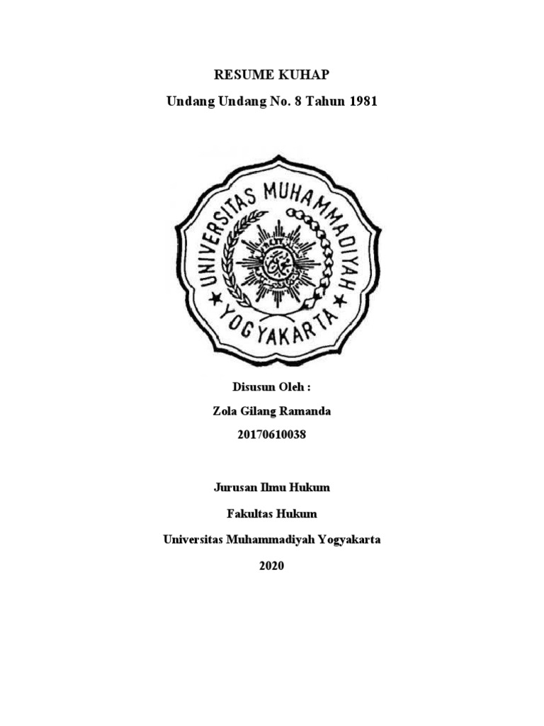 Resume Kuhap | PDF