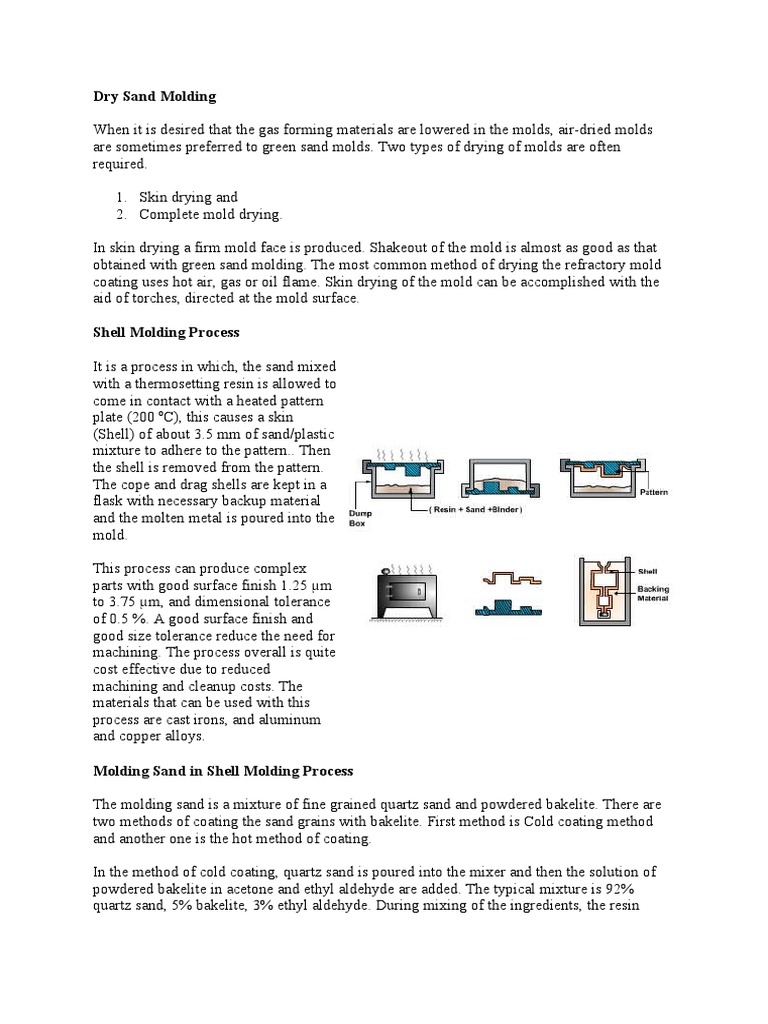 7 Dry Sand Molding | PDF | Casting (Metalworking) | Chemical Substances