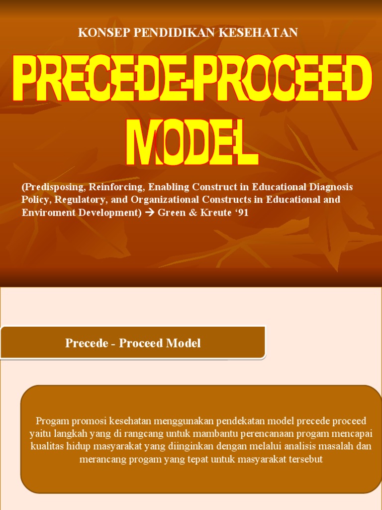 Model Precede Proceed | PDF