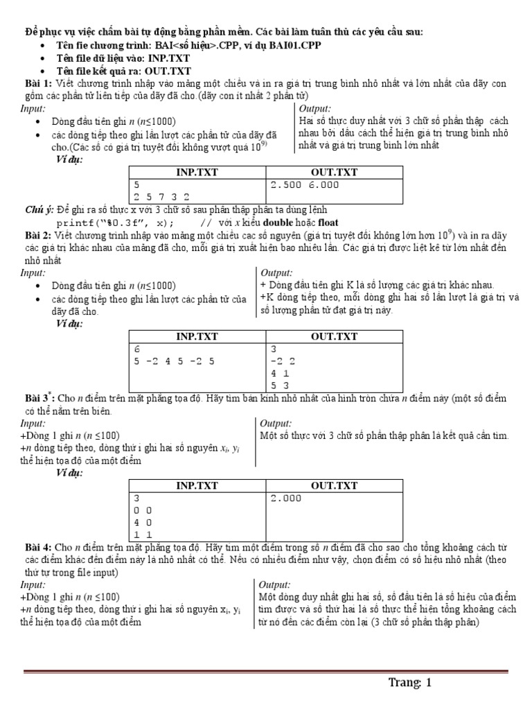 100bai Tap Nhap Mon - Inout | PDF