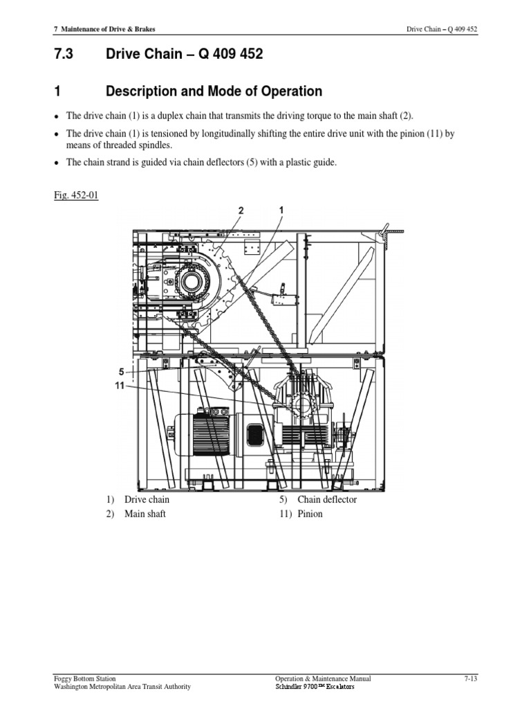 Schindler Drive Chain Maintenance | PDF | Escalator | Mechanical ...