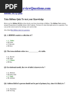Rdbms MCQ Quiz | PDF | Relational Database | Relational Model