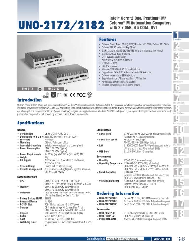 Uno-2172 218220110406073709 | PDF | Personal Computers | Microsoft Windows