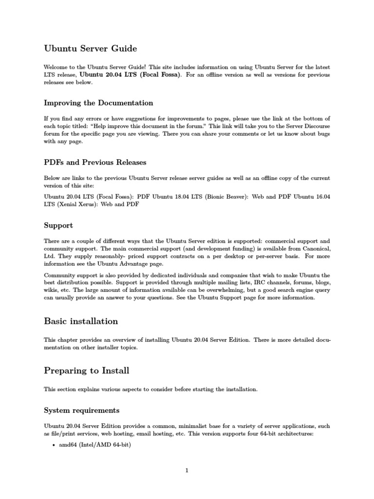 Ubuntu Server Guide | PDF | Booting | Software