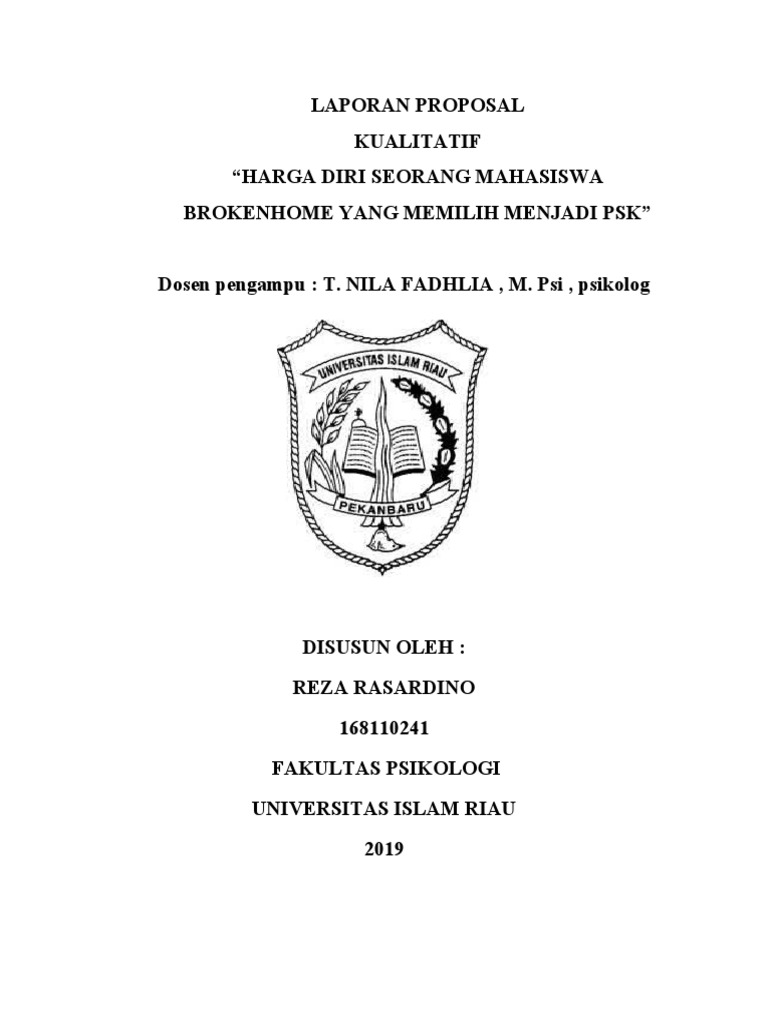 Laporan Proposal Kualitatif REZA | PDF | Ilmu Sosial