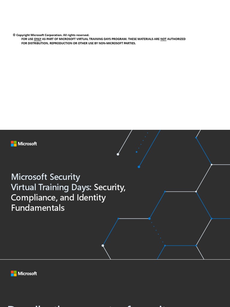 Microsoft Virtual Training Day Security Compliance and Identity ...