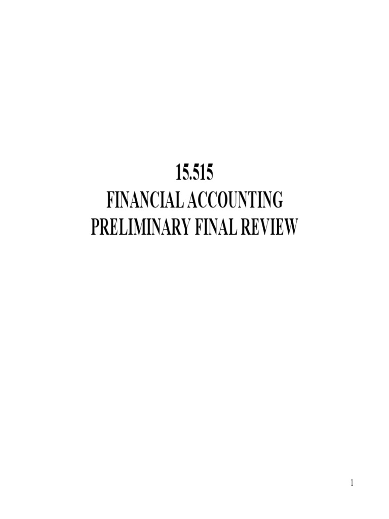 Financial Accounting Review Guide | PDF | Bonds (Finance) | Tax Expense