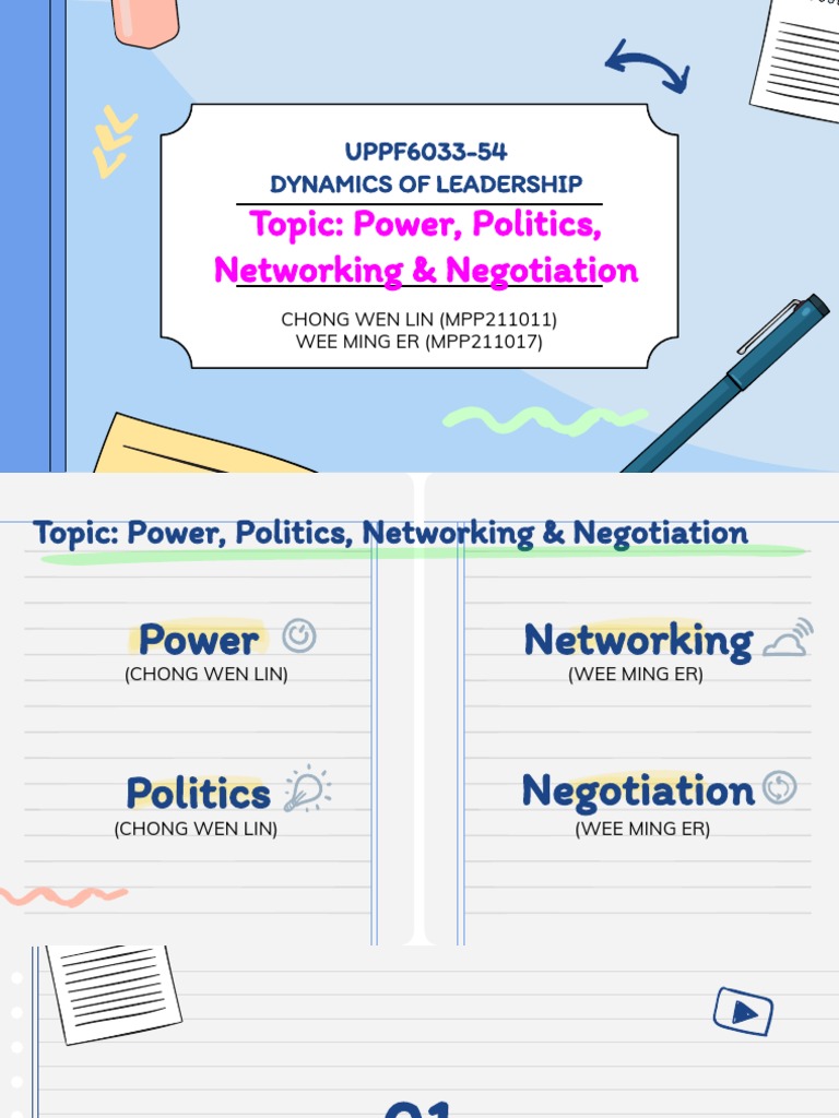 Power Politics Networking and Negotiation | PDF | Power (Social And ...