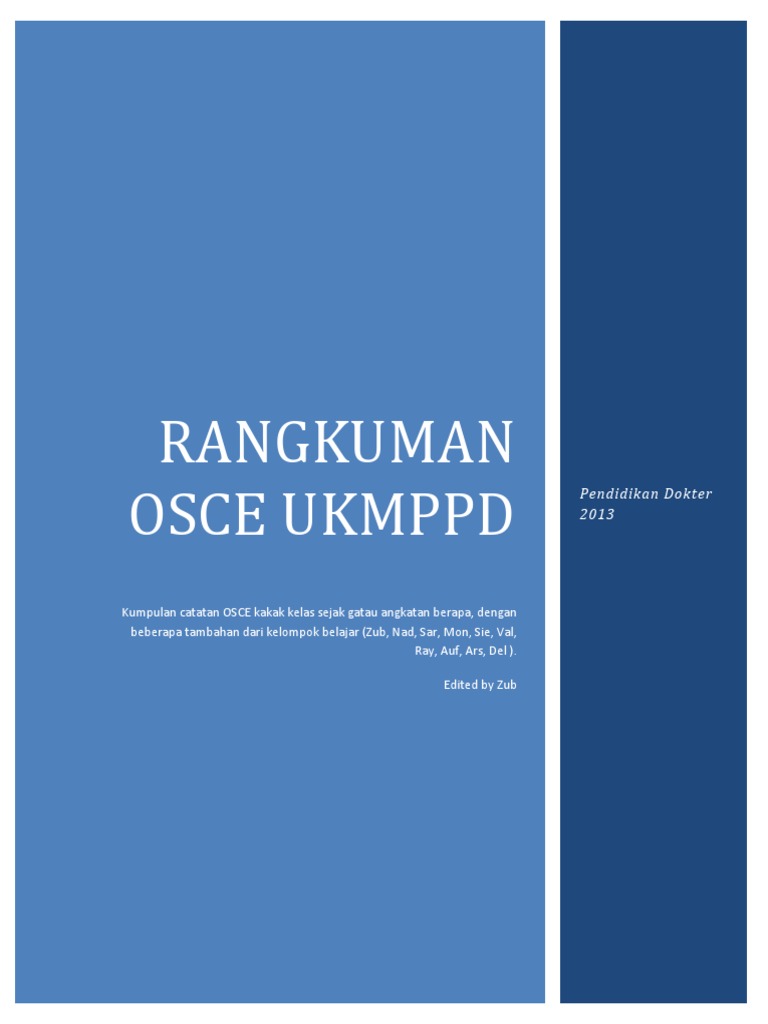 Rangkuman Osce Ukmppd | PDF