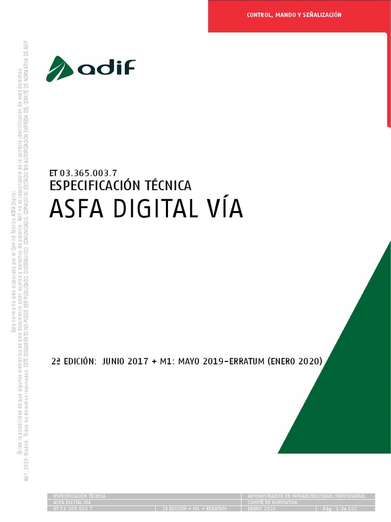 Et 03.365.003.7 2 Ed+m1 Asfa Digital - Erratum | PDF | Infraestructura ...