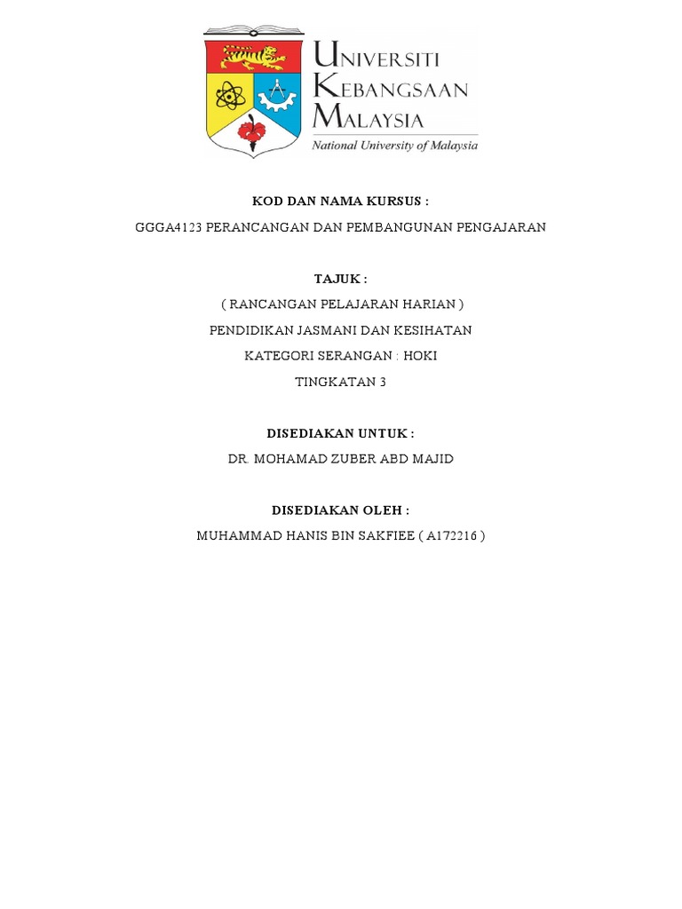 RPH - Asas Permainan Hoki | PDF