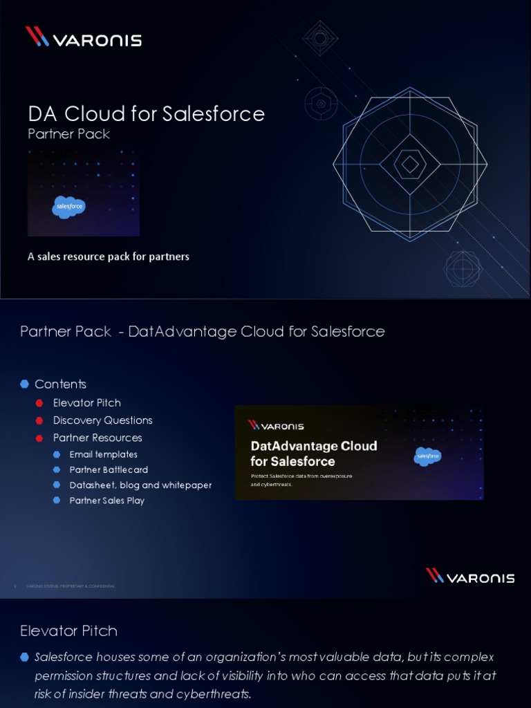 Varonis Partner Pack - DatAdvantage Cloud For Salesforce | PDF | Cloud Computing | Regulatory ...