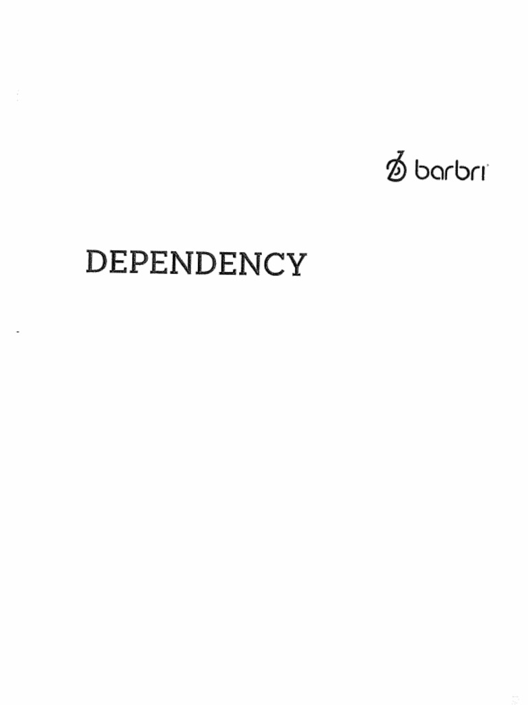 Dependency Full Outline | PDF