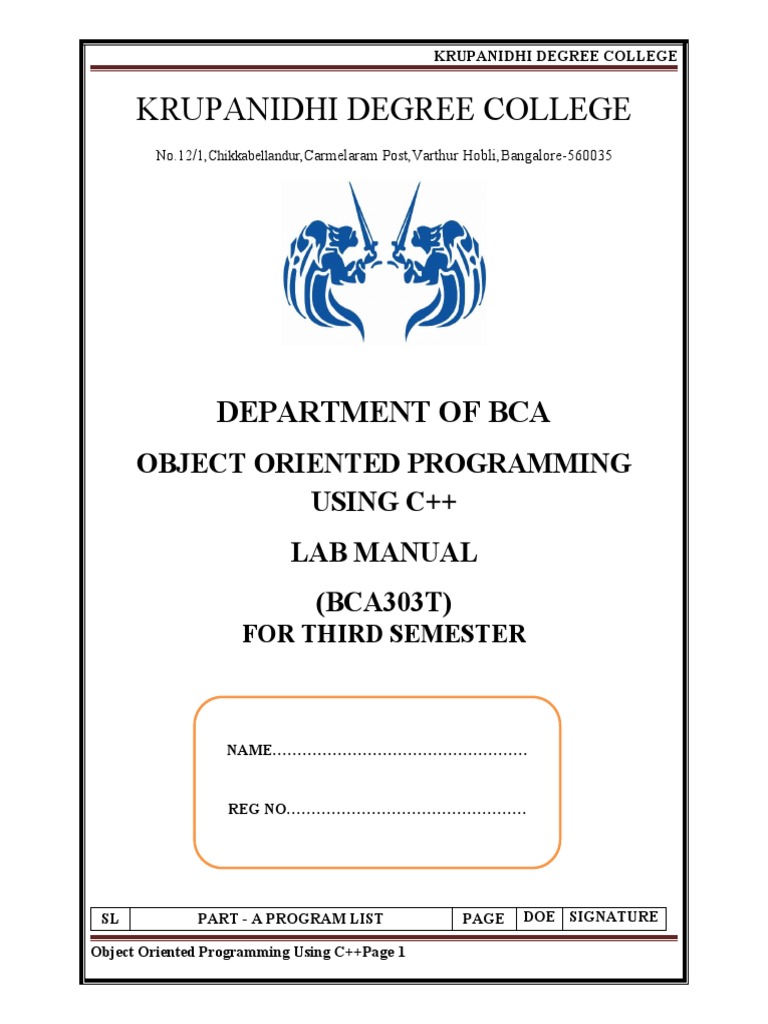 Lab Manual | PDF | C++ | Subroutine