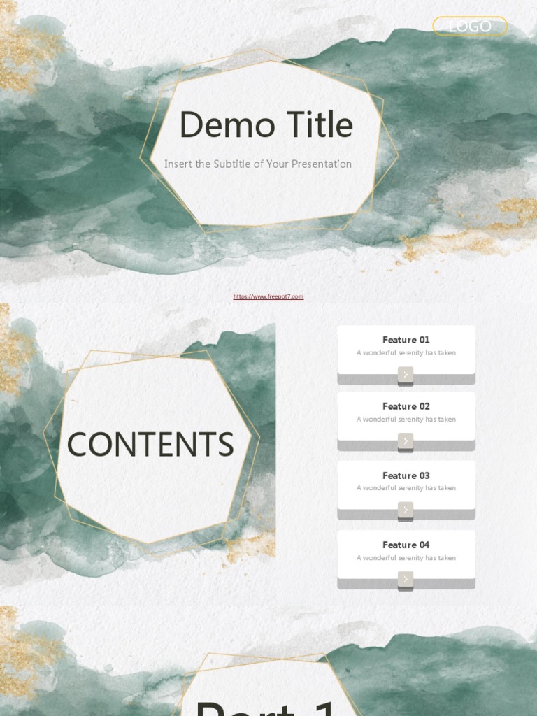 Watercolor Texture Business PowerPoint Templates | PDF | Cuisine | Food ...