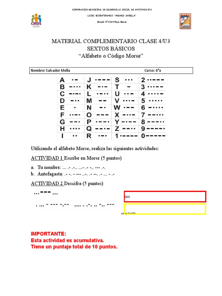 GUIA Codigo Morse | PDF