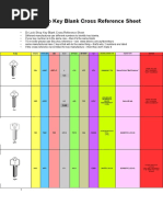 Axxess Key Cross Reference Chart | PDF