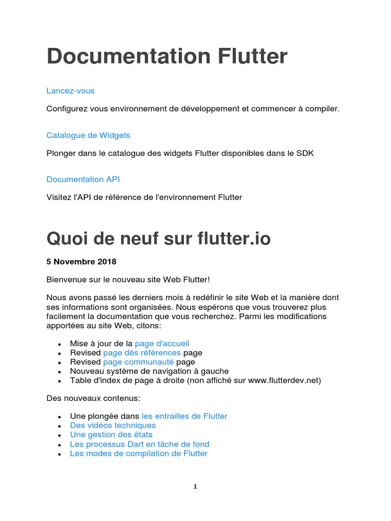 Document Flutter | Download Free PDF | iOS | Sites web