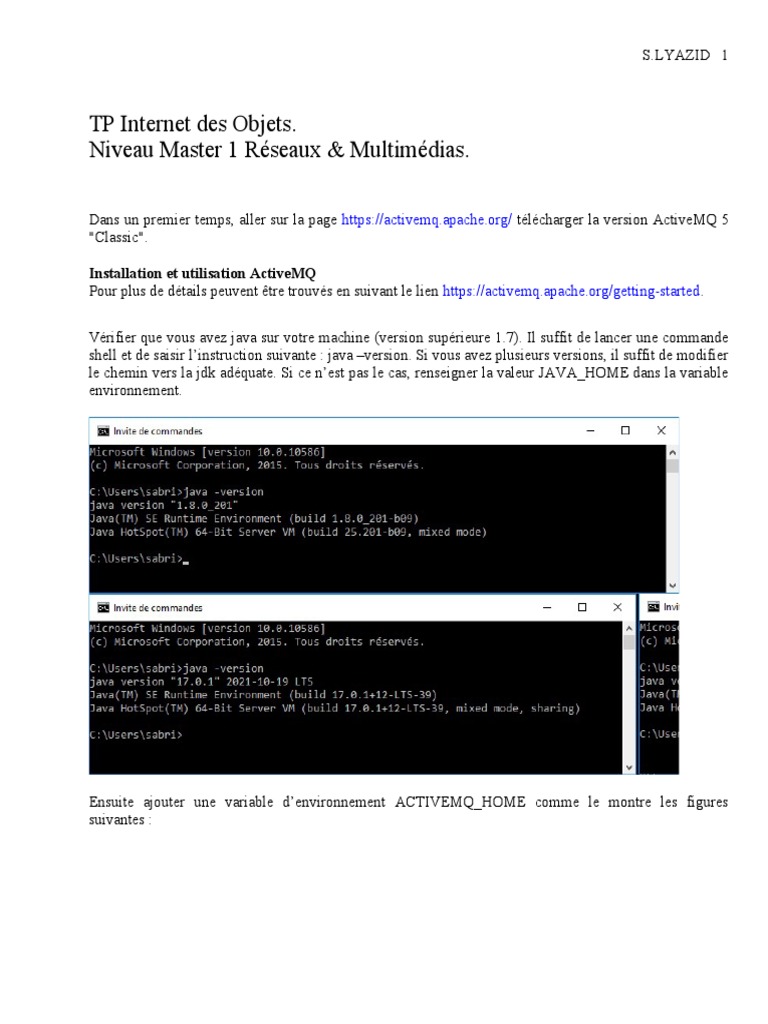 TP JMS Note | PDF | Java (Langage de programmation) | Logiciel