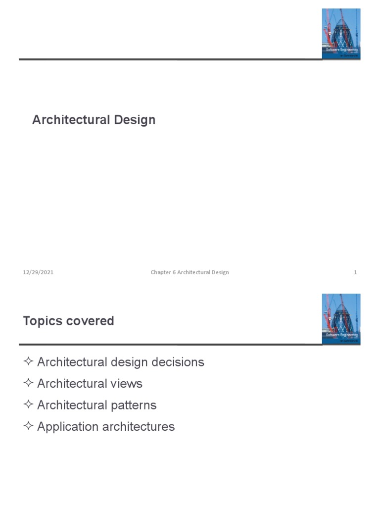 Chapter 6 Architectural Design 1 12/29/2021 | Download Free PDF | Conceptual Model | Client ...