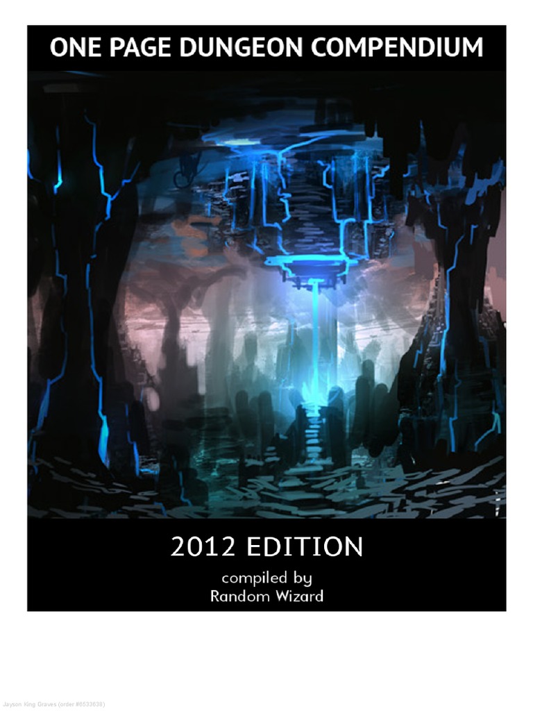 One Page Dungeon Compendium 2012 | PDF