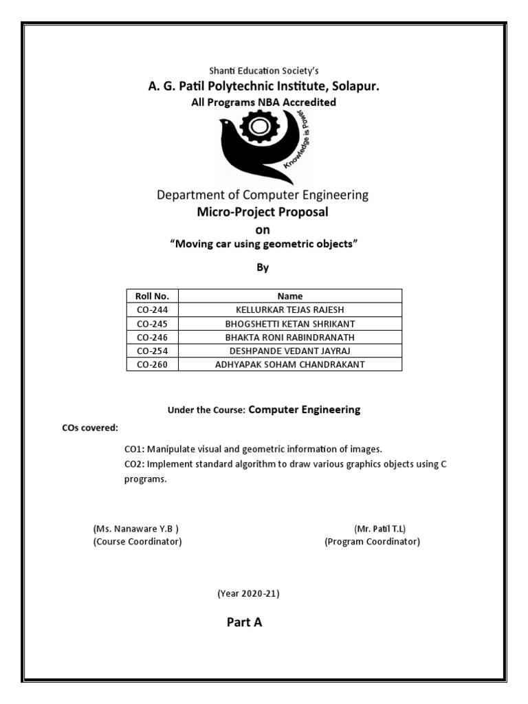 A. G. Patil Polytechnic Institute, Solapur.: Department of Computer ...