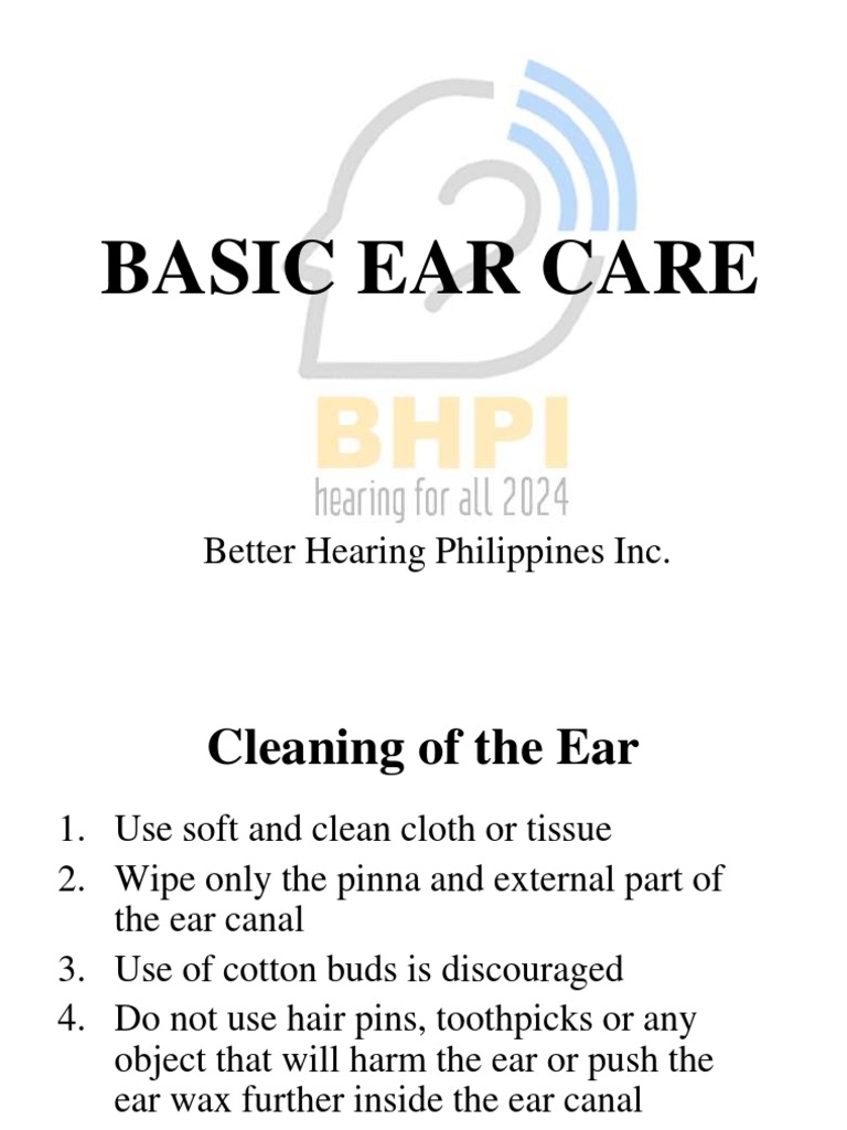 Ear Mopping | PDF | Ear | Clinical Medicine