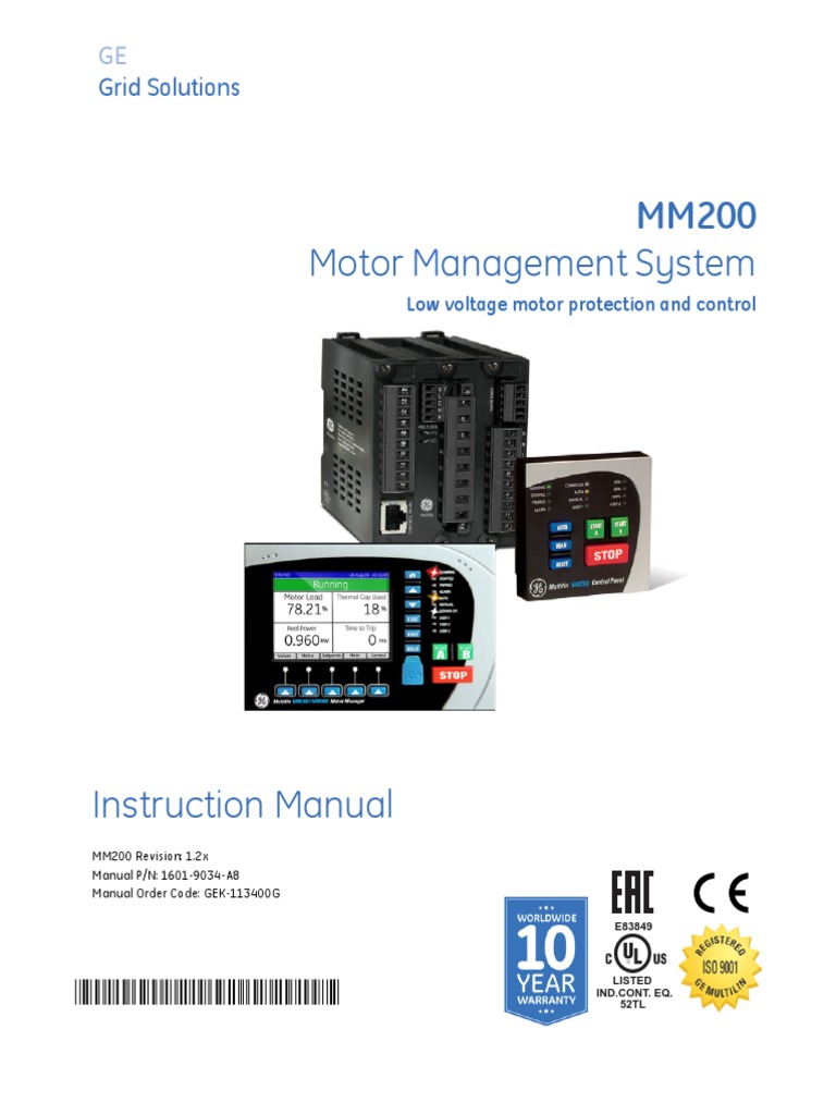Motor Management System: Grid Solutions | PDF | Alternating Current ...