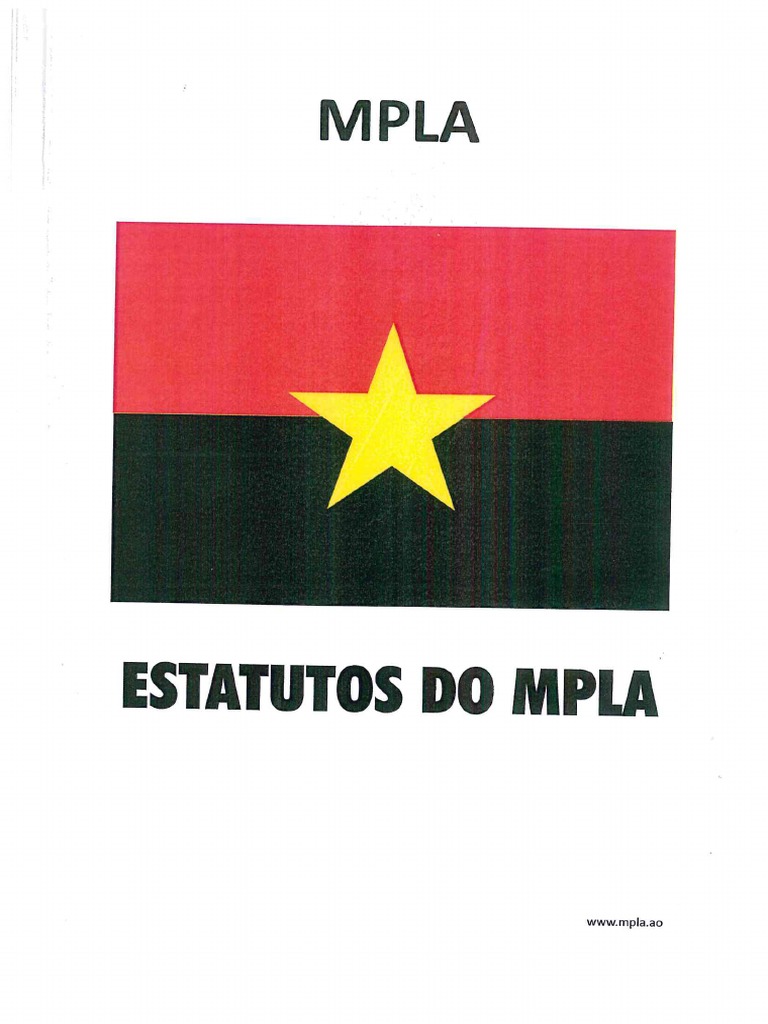 Estatutos Do Mpla Aprovados Vii C o Mpla 2016 | PDF