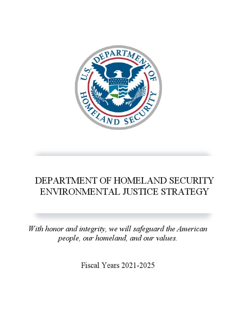 Dhs Environmental Justice Strategy Fy 2021-2025 Final | PDF | National ...