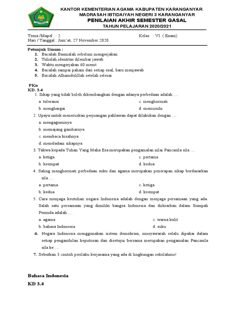 KLS 6 Tema 2 | PDF | Griya & Taman