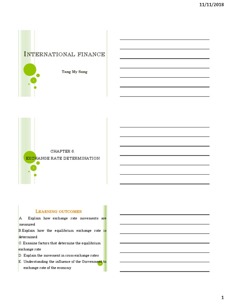 Exchange Rate Determination Explained | PDF | Exchange Rate | Balance ...
