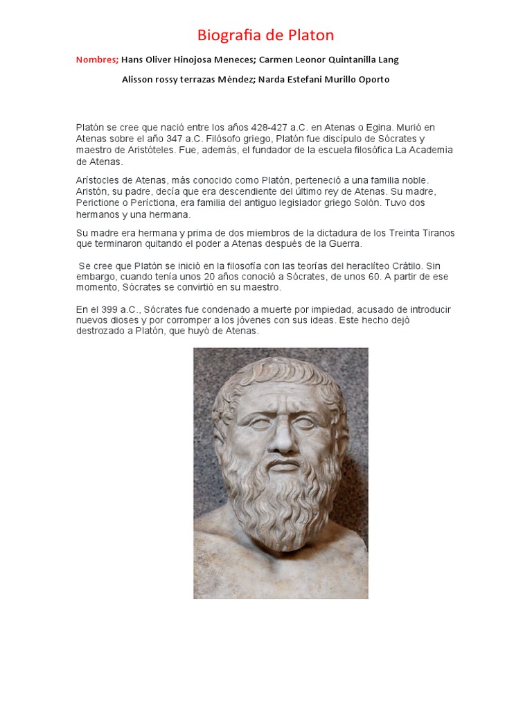 Biografia de Platon | PDF