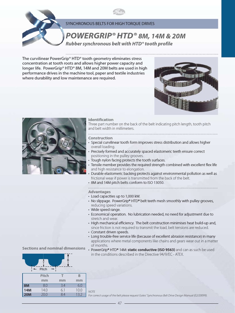 Bandas Gates 2 | PDF | Belt (Mechanical) | Mechanical Engineering