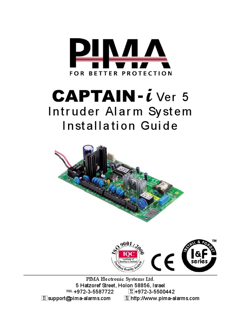 Pima 8 Captain | PDF | Security Alarm | Power Supply