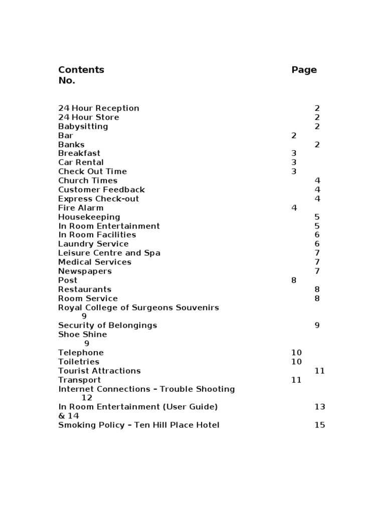 Compendium - Ten Hill Place Hotel, Edinburgh, Scotland | PDF ...