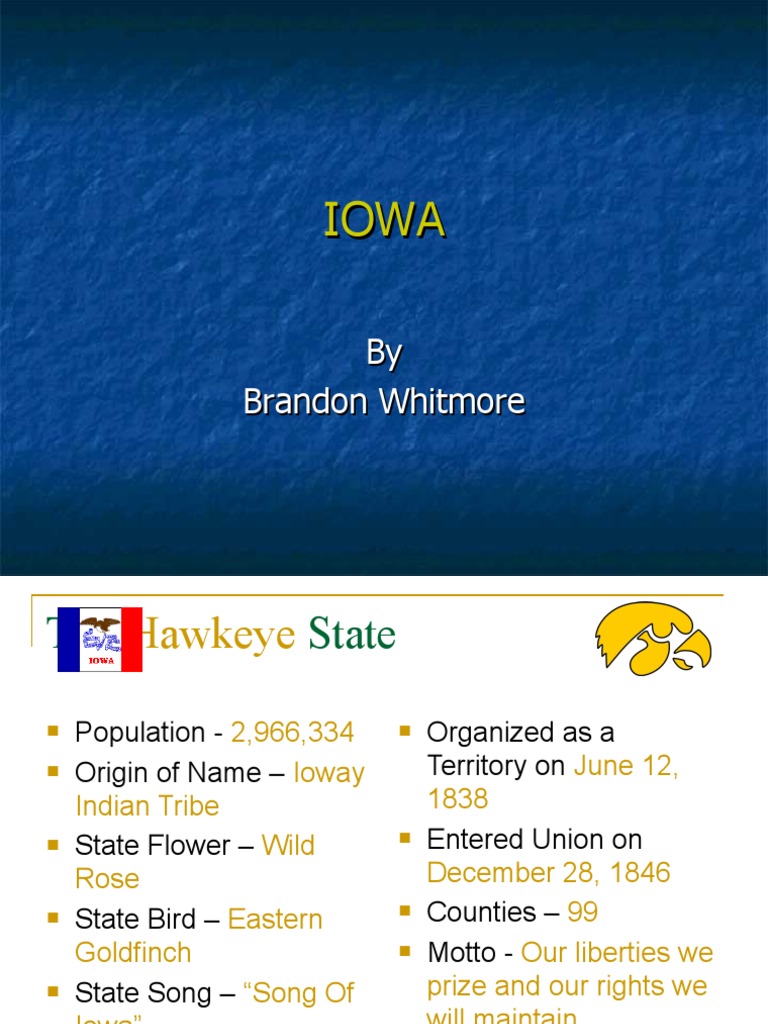 Iowa Power Point | PDF | Iowa | Agriculture