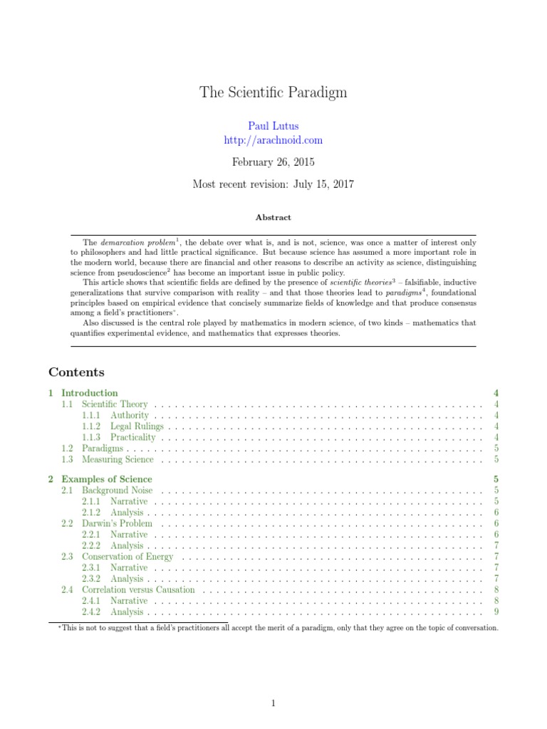 Scientific Paradigm | PDF | Science | Pseudoscience