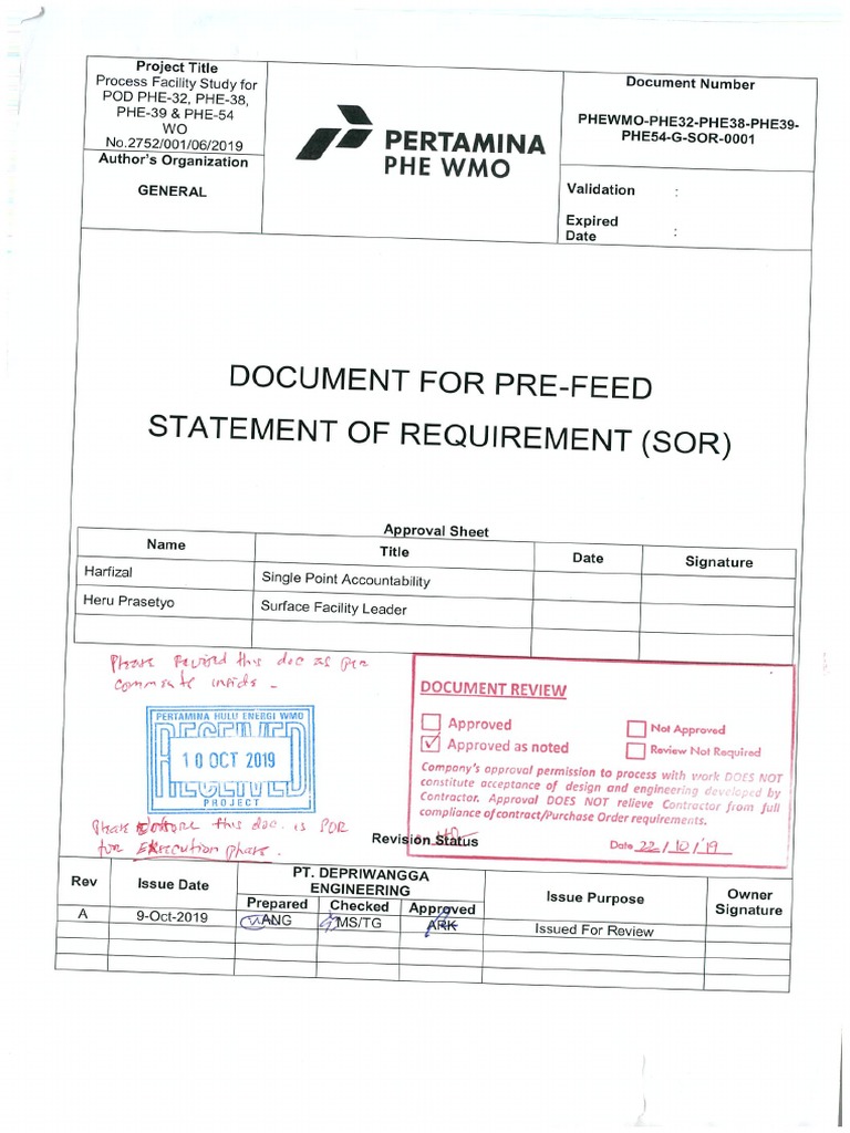Phewmo Phe32 Phe38 Phe39 Phe54 G Sor 0001 Rev.a - Statement of ...
