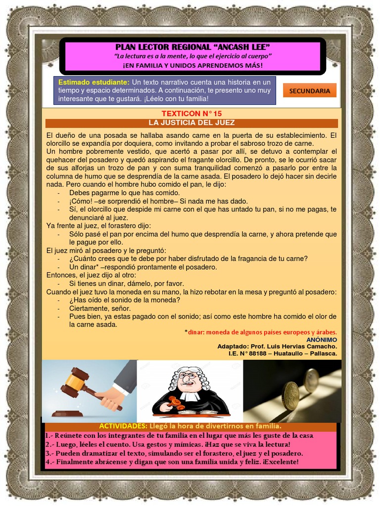 B. Secundaria - Texticón - 15 - Juez | PDF | Clásicos