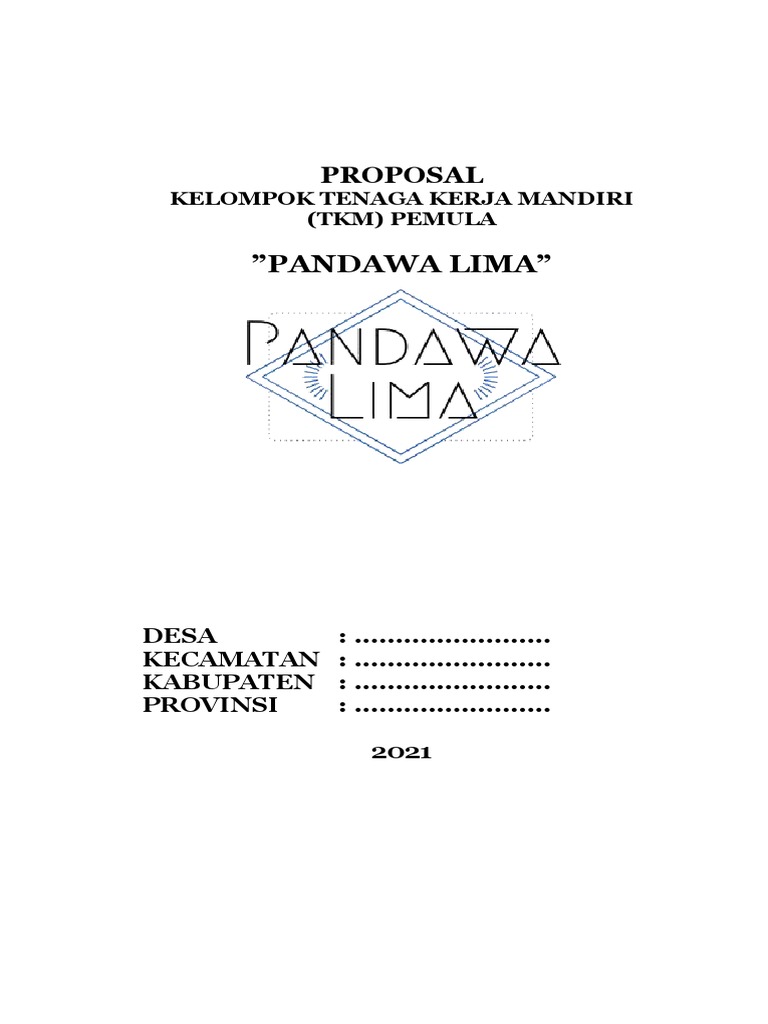Proposal TKM Pemula Pandawa Lima | PDF
