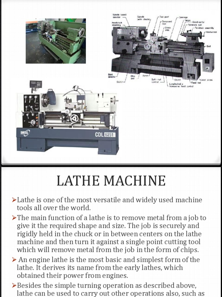 Lathe Machine Guide: Everything You Need to Know | PDF | Screw | Machining
